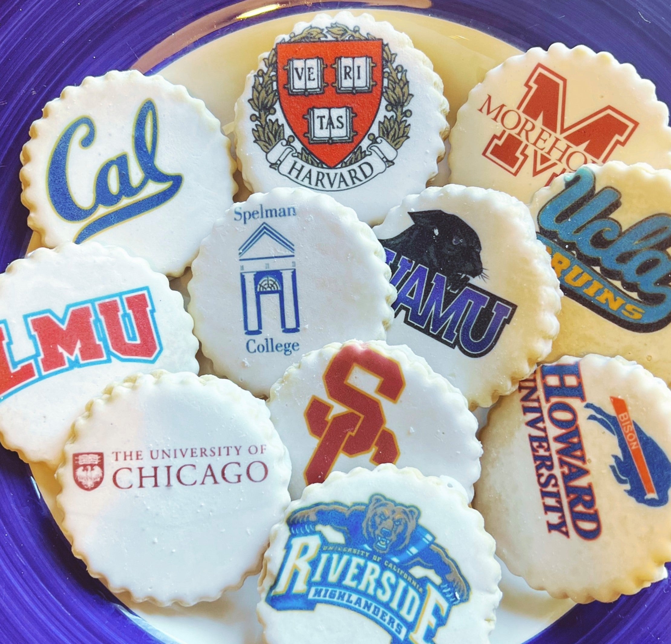 College Care Package Half Ultimate Chocolate Chip and Half College Logo ...